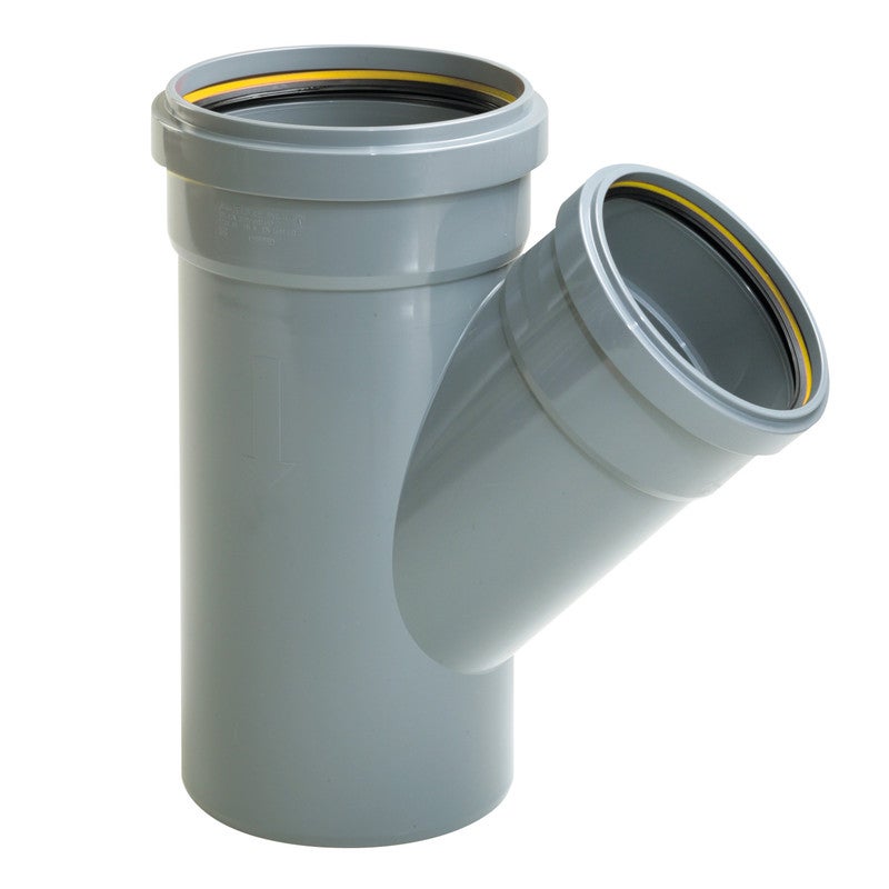 Culotte PVC assainissement à joint 45° mâle/femelle Ø200 | Bricoman