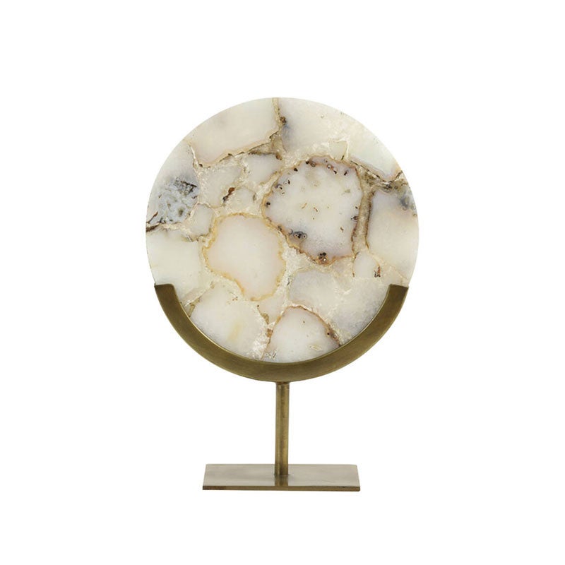 Statuette décorative marbre métal bronze 25x10x35cm | Leroy Merlin