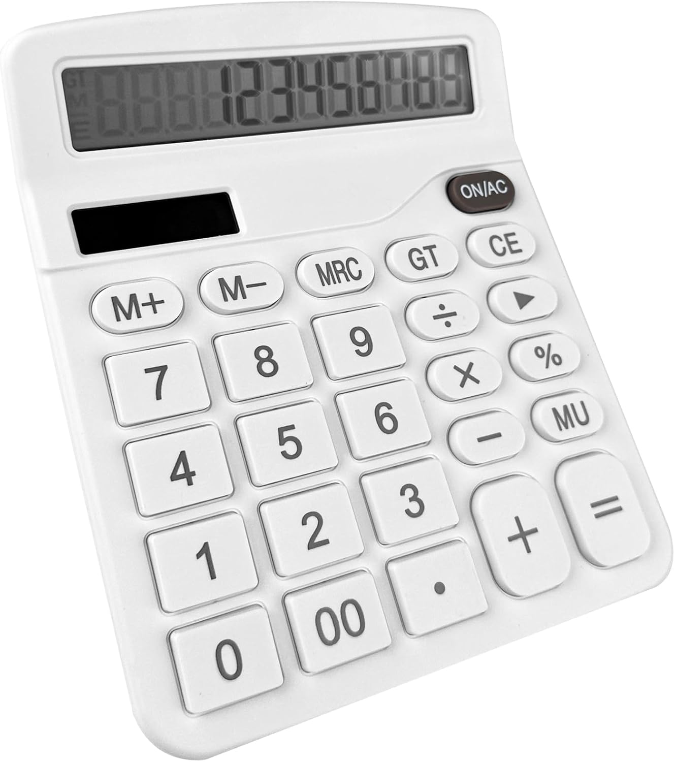 Calculatrice, Calculette de Bureau Solaire Grand Écran LCD à 12 ...