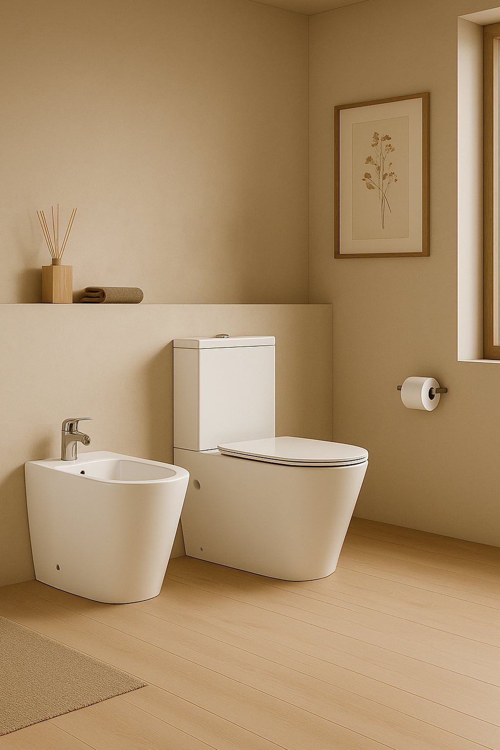 Bidet cerámico NOVA. Color Blanco. | Leroy Merlin