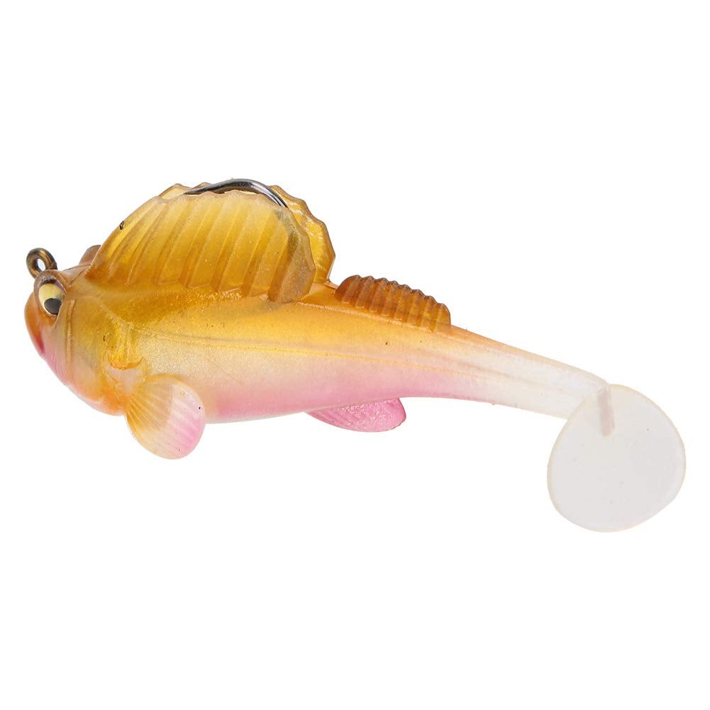 Cebo de pesca artificial biónico de gel de sílice con lentejuelas ...