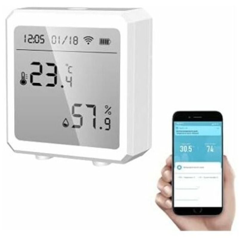 Thermomètre hygromètre Smart WiFi + capteur température et d'humidité ...