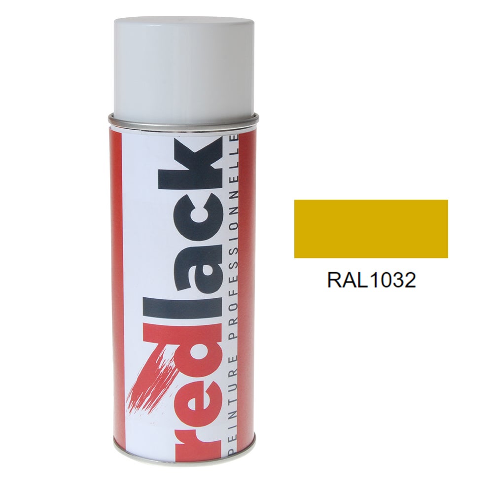 Pintura en spray Amarillo Escoba RAL 1032 Mate multisoporte Redlack ...