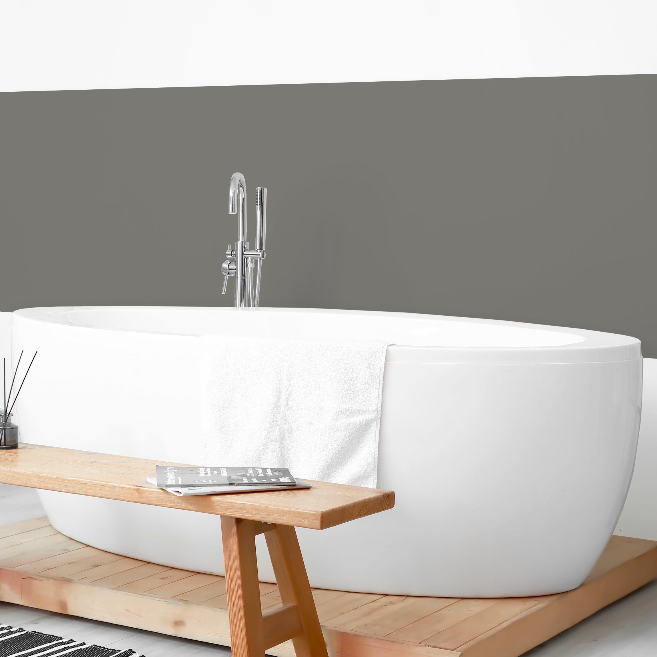 Revestimiento de pared para baño - Chic Chia 400 x 100 cm | Leroy Merlin