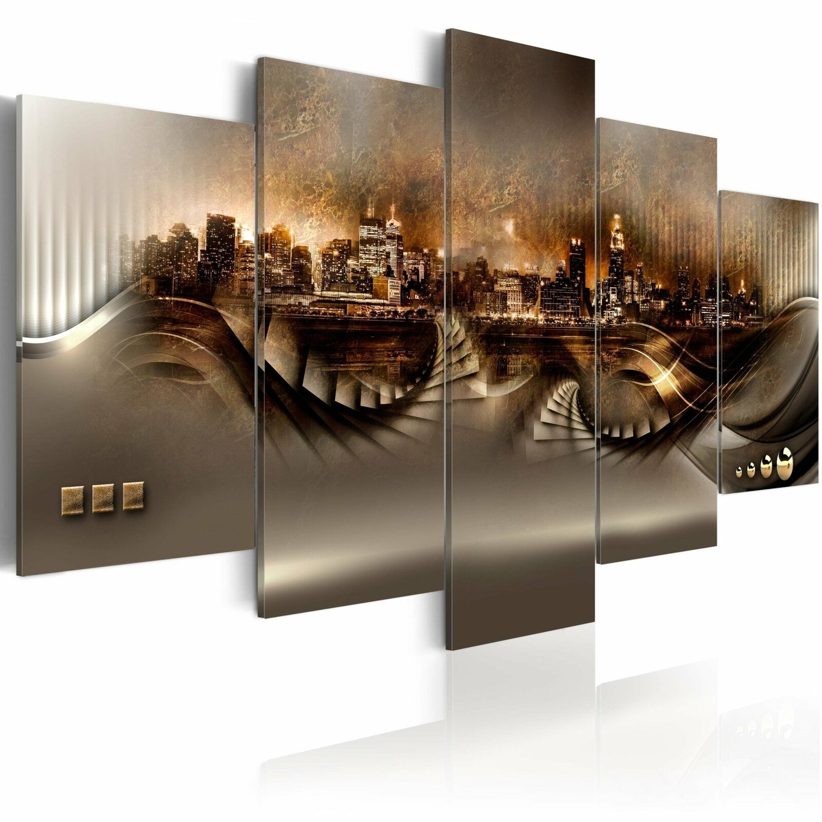 Tableau cité perdue - 100 x 50 cm | Leroy Merlin