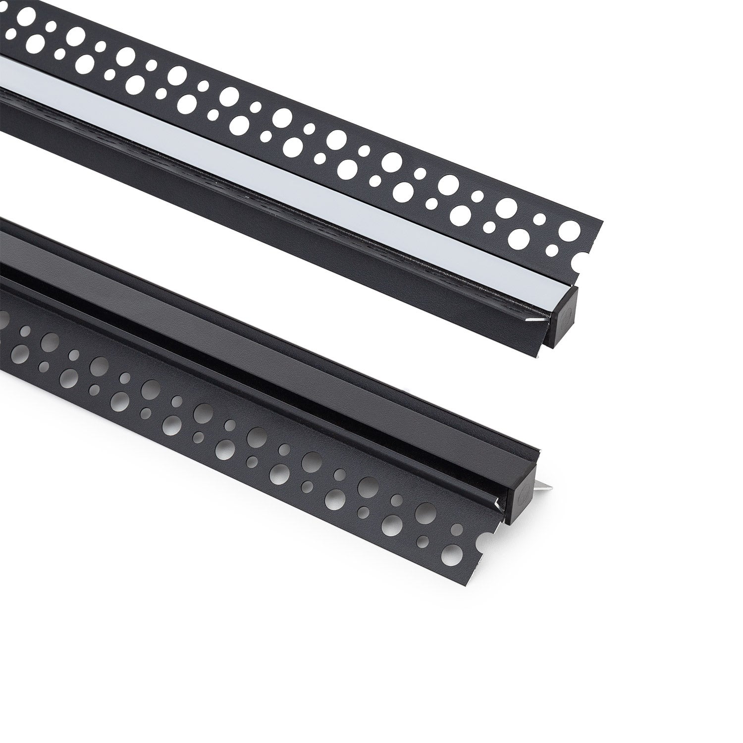 Profilé Aluminium Intégration Plâtre/Placo Angle Intérieur Rubans LED ...