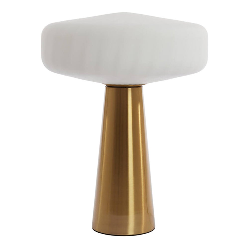 Light & Living - lampe de table - Pleat - or blanc - verre - lampe en ...