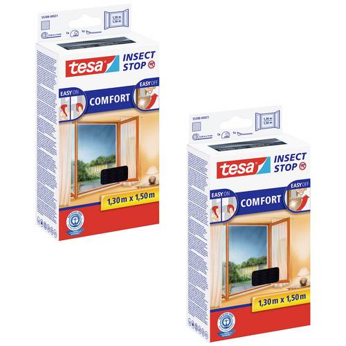 Tesa COMFORT 55388-00500-01 Moustiquaire pour fenêtre (l x H) 130 cm x ...