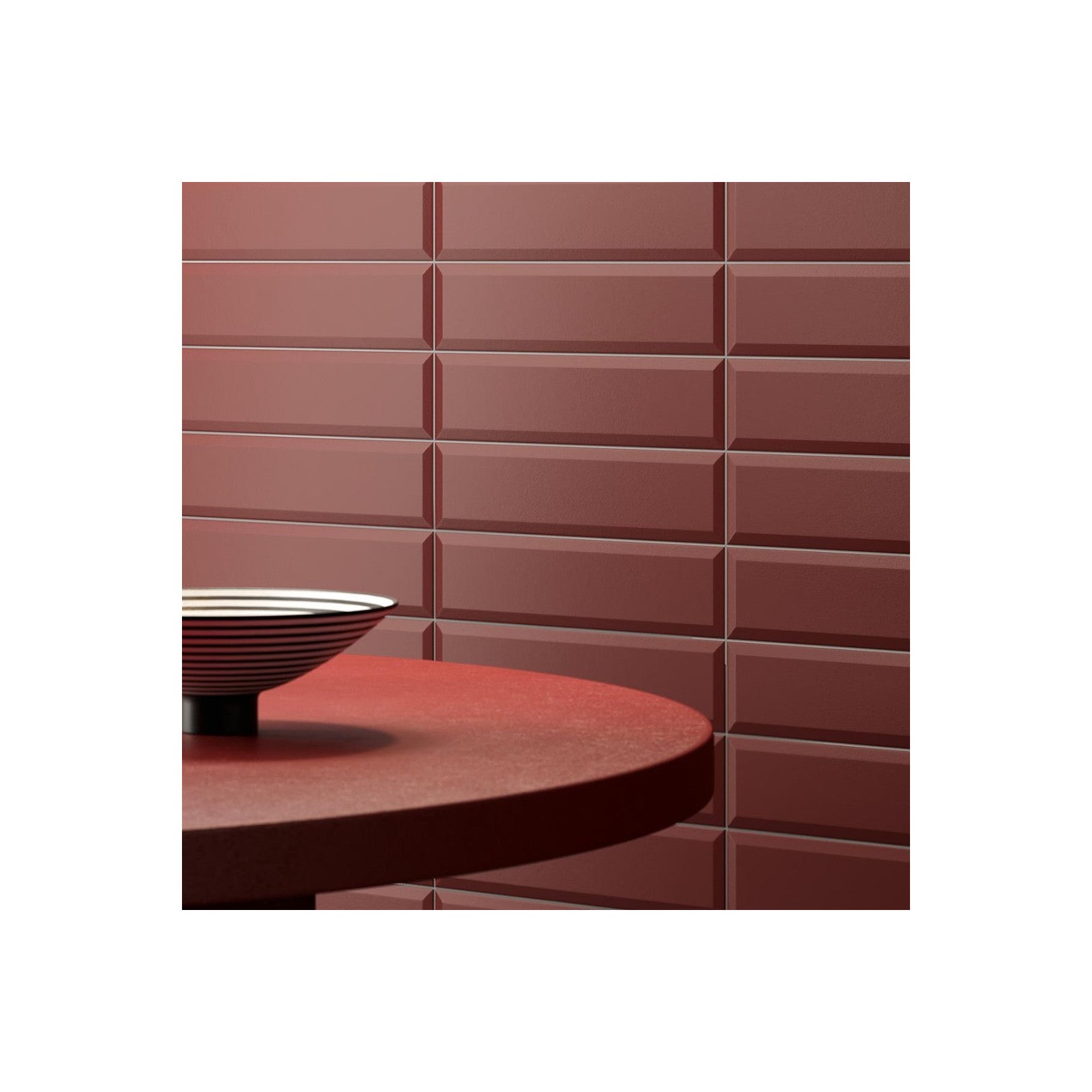 Carrelage mural faïence BRICK - 30x7,3 cm Brique - - boîte de 0.66 m2 ...