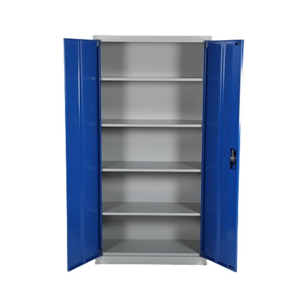 Armoire de rangement pour ateliers et garages - 4 étagères - Grise - 4010571603 | Leroy Merlin