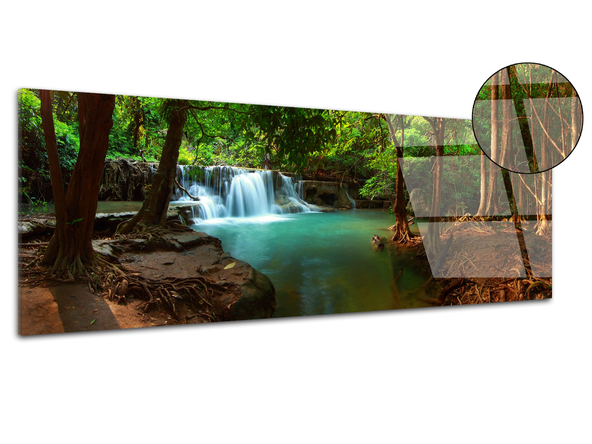 Tableau plexiglas déco Cascade Huay mae khamin | Leroy Merlin