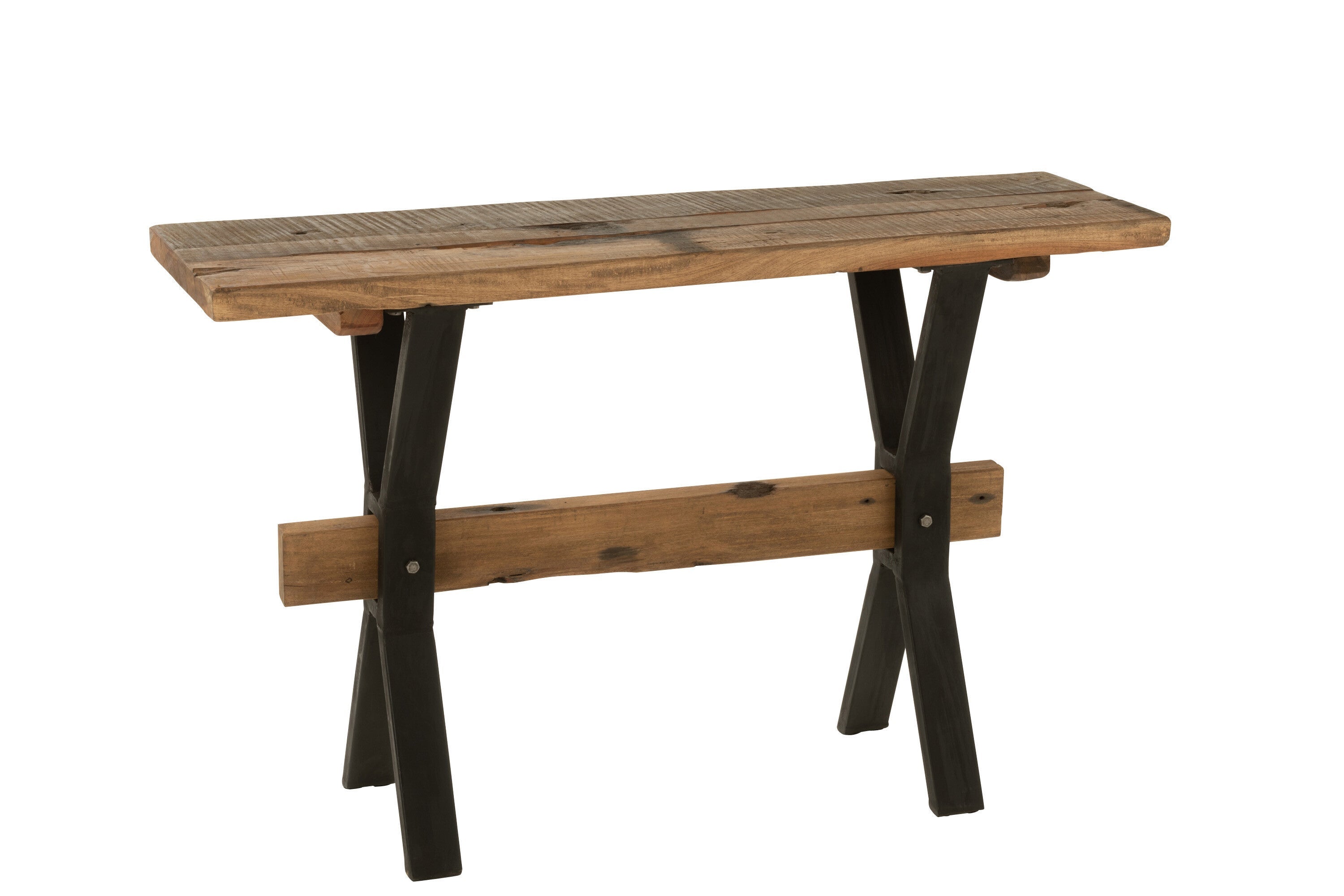 Console vielli bois marron 120x35x75cm | Leroy Merlin