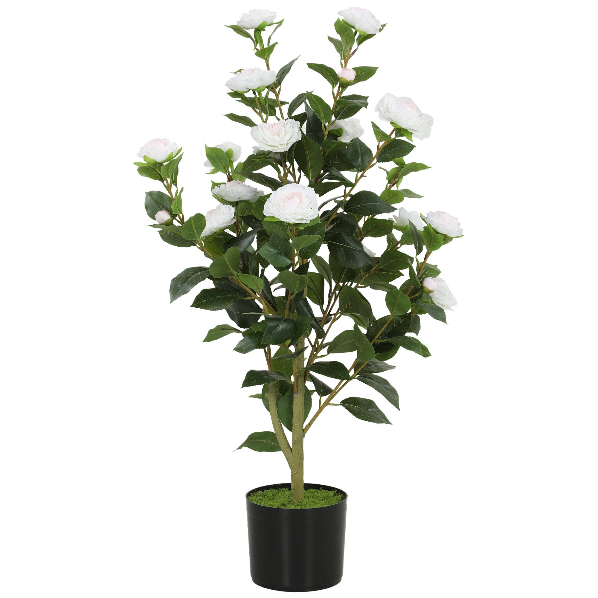 Pianta Finta di Camelia avec Fiori Realistici, 176 Foglie en PEVA et ...