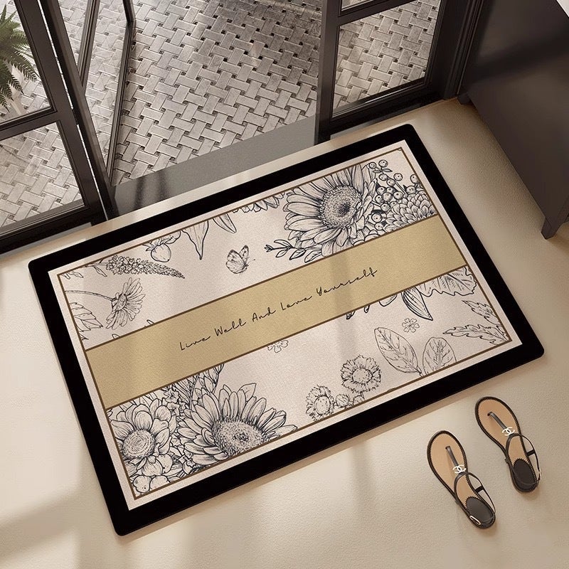 Tapis de salle de bain léger et luxueux, tapis de sol antidérapant à ...