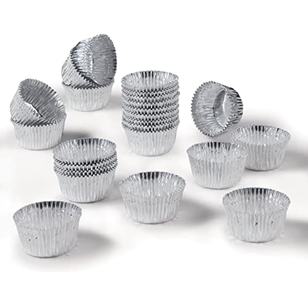 ZENKER Set 30 pirottini in alluminio per forno Ø 3,5cm (colore: argento ...