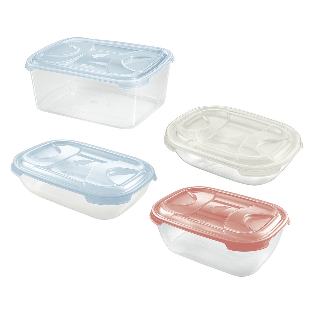 RÉCIPIENT RECTANGULAIRE EN PLASTIQUE 'FRIGO BOX' 0,5 lt 17x12xh.4,7 ...
