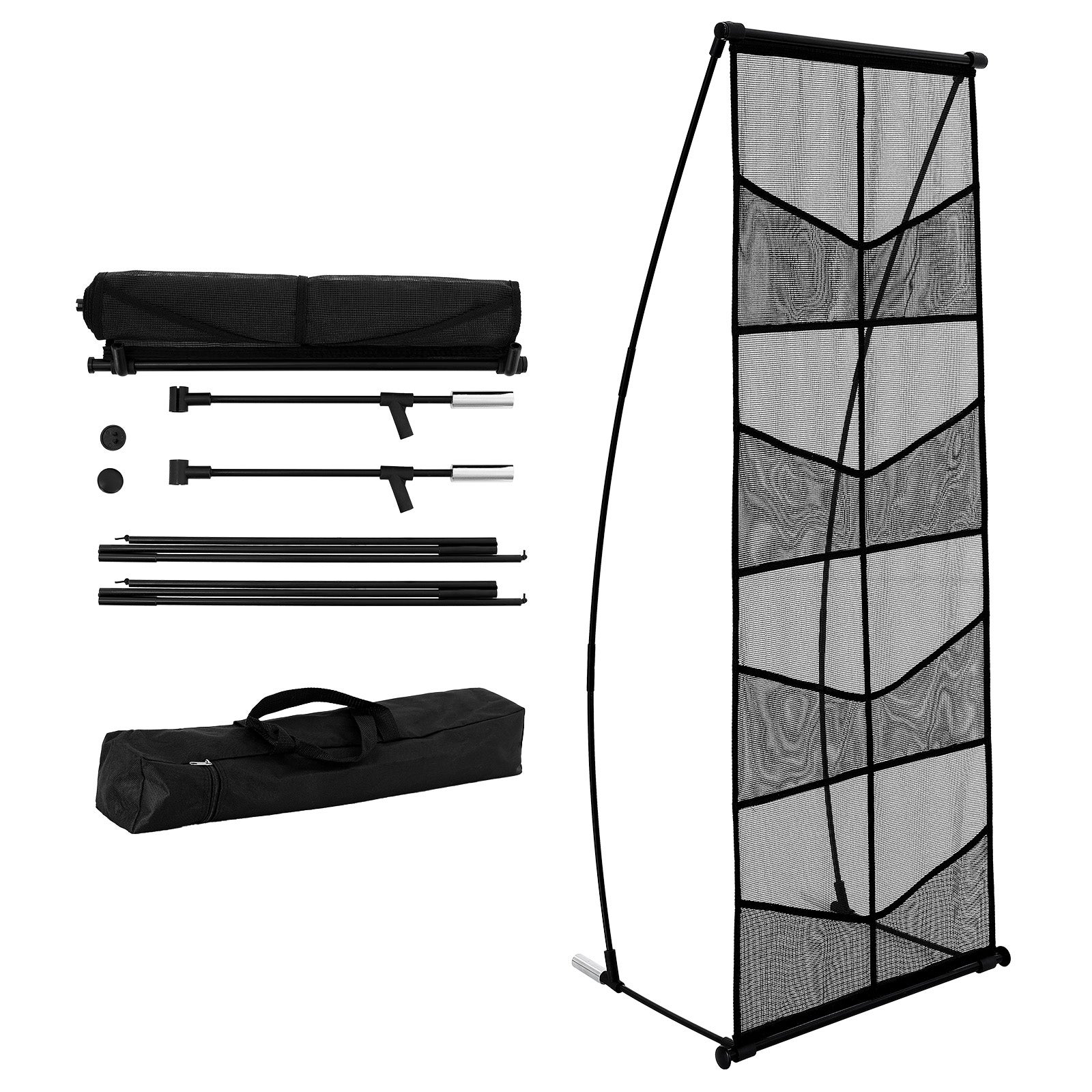 Expositor folletos de 4 niveles, portadocumentos malla con 8 bolsillos ...