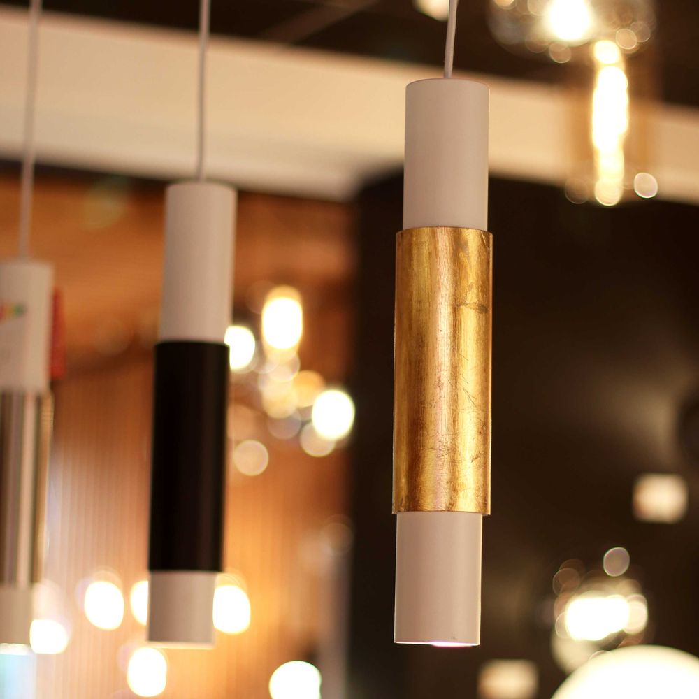 S.luce - Lámpara colgante Crutch, sistema de riel monofásico, 3 luces ...