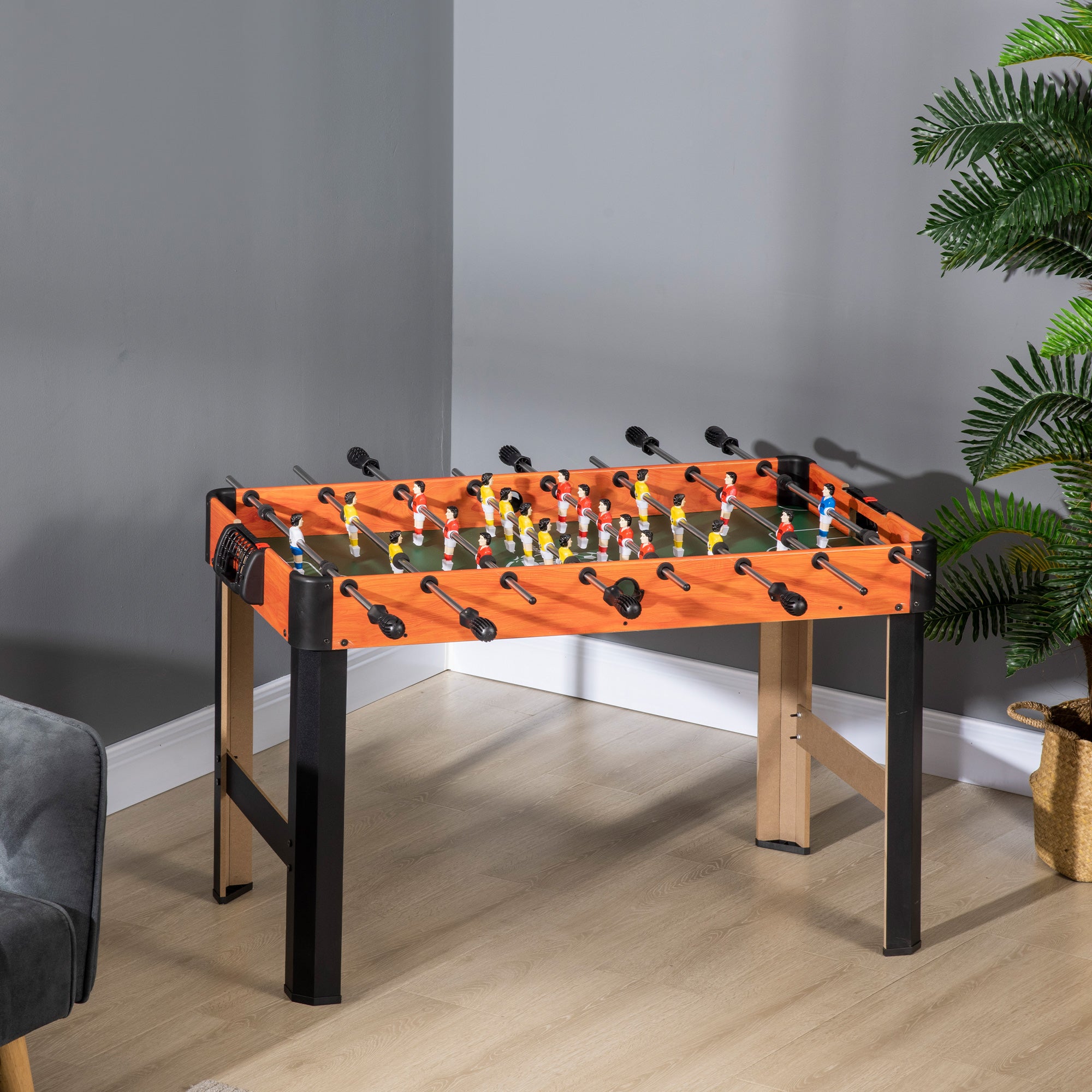 Table Baby-foot Support Enfants Marqueurs Balles 22 Joueurs Familles ...