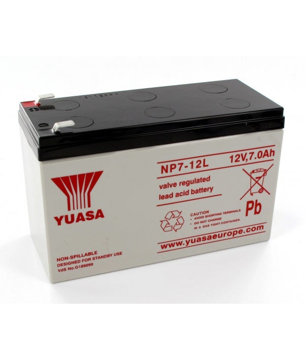 Batterie Plomb Yuasa 12V 7Ah cosses Larges NP7-12L | Leroy Merlin