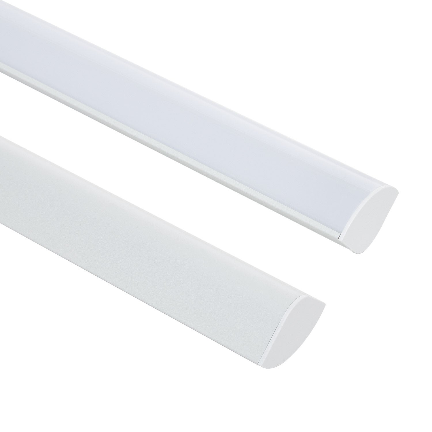 Profilé Aluminium Angle Rond pour Ruban LED jusqu'à 20 mm Blanc 10 m ...
