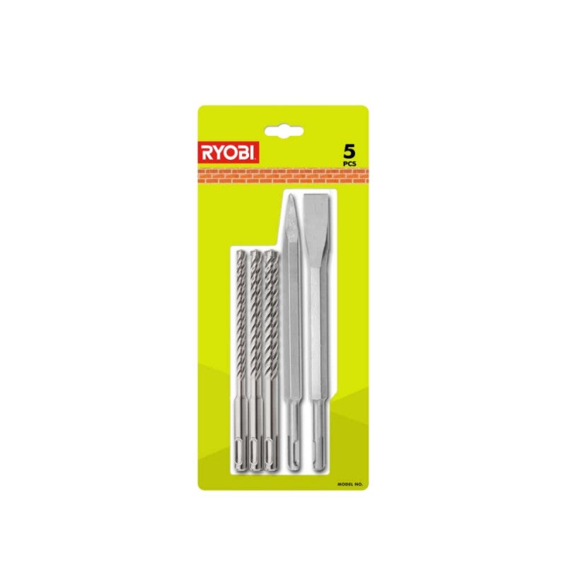 Kit 3 trapani RYOBI più 2 scalpelli SDS+ | Leroy Merlin
