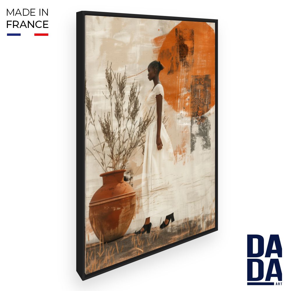 Toile encadrée Élégance intemporelle / 72x108cm / Cadre Noir / Fabriqué ...