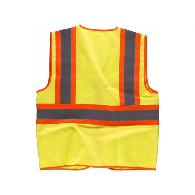 Chaleco de alta visibilidad WORKTEAM ribeteado con bies a contraste Fluor C3620 | Leroy Merlin