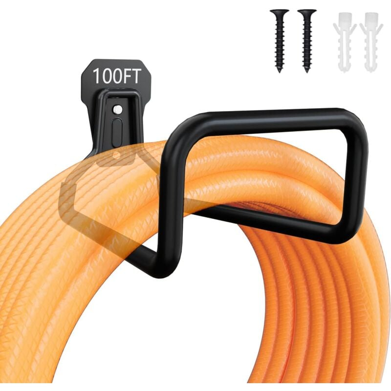 Support mural pour tuyau d'arrosage, support de tuyau d'arrosage ...