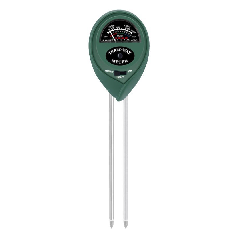 MS01 pH-mètre du sol(vert), 3 en 1 testeur d'humidité du sol/lumière/PH ...