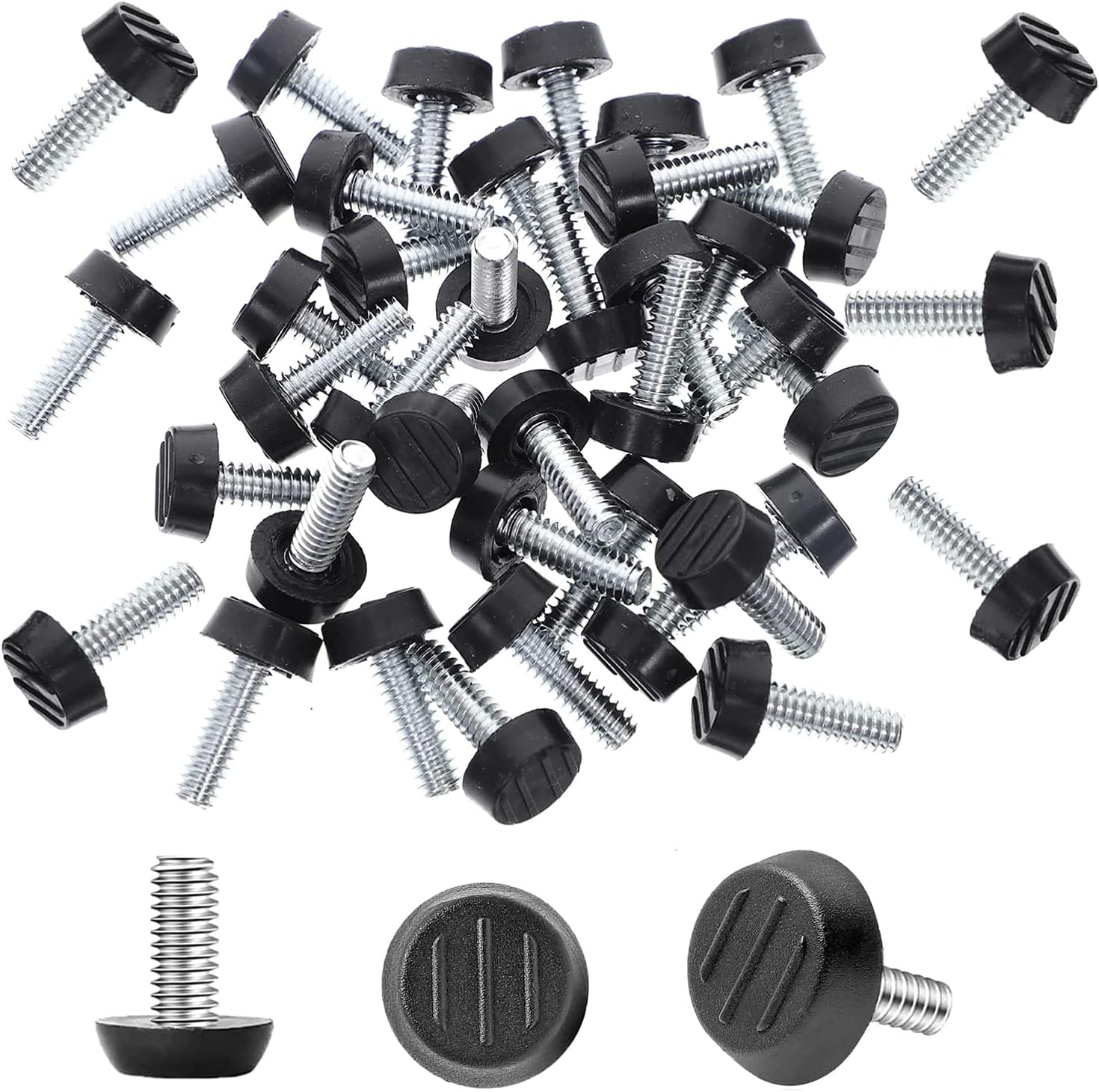 Lote de 70 Pies de Nivelación Ajustables M6 para Muebles - Tornillos ...