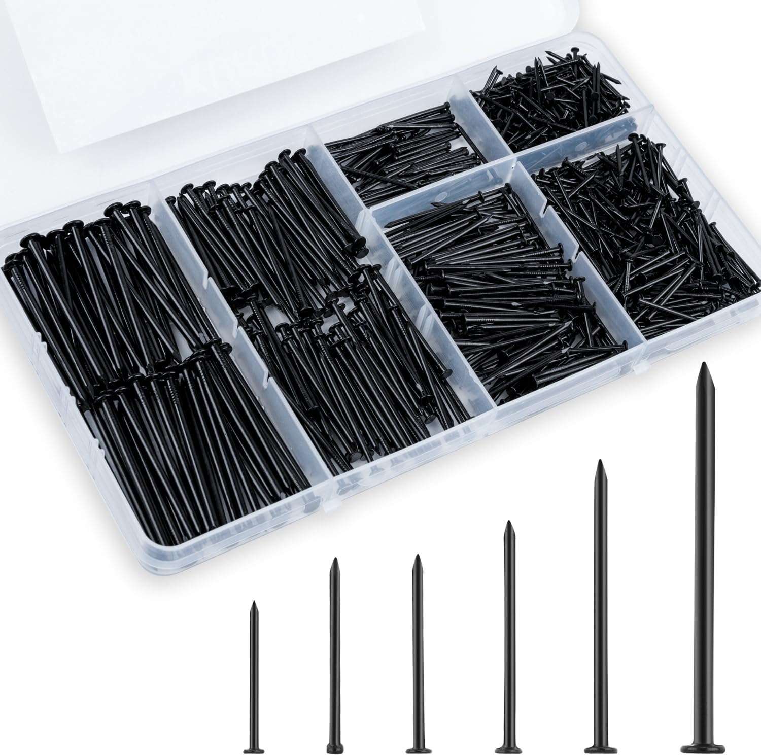 Juego de clavos de hardware de 700 piezas, clavos colgantes y pequeños ...