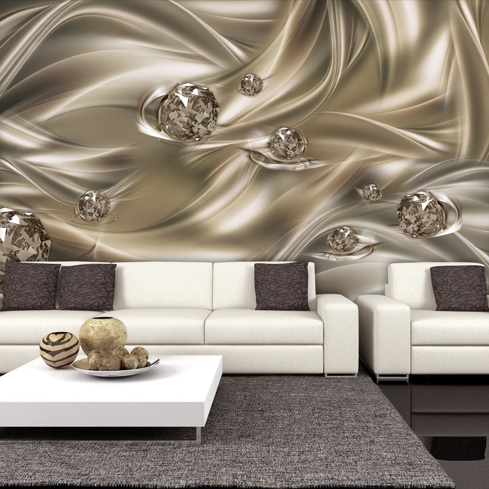 Papier peint intissé panoramique Abstractions Velvet Kiss 400x280 cm ...