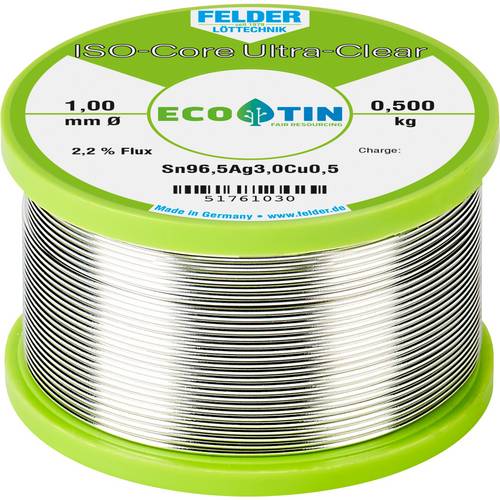 Felder ISO-Core Ultra Clear SAC305 Étain à souder bobine Sn96,5Ag3Cu0,5 ...