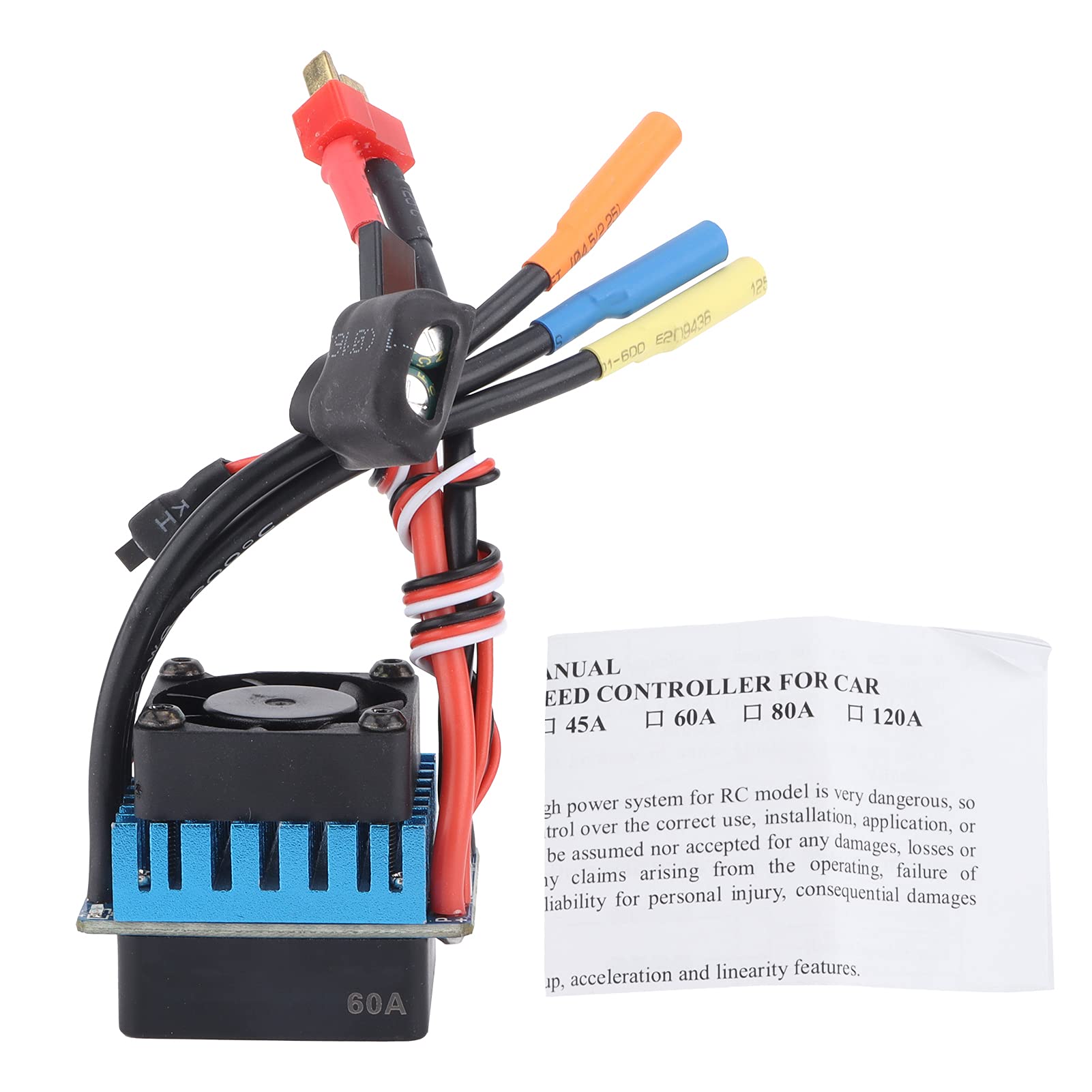 Contrôleur de vitesse ESC sans balais 60A, étanche, pour voiture de ...