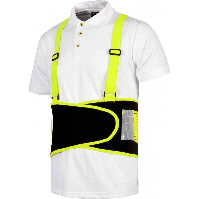 Faja de protección lumbar con tirantes Alta Visibilidad WORKTEAM WFA305 ...