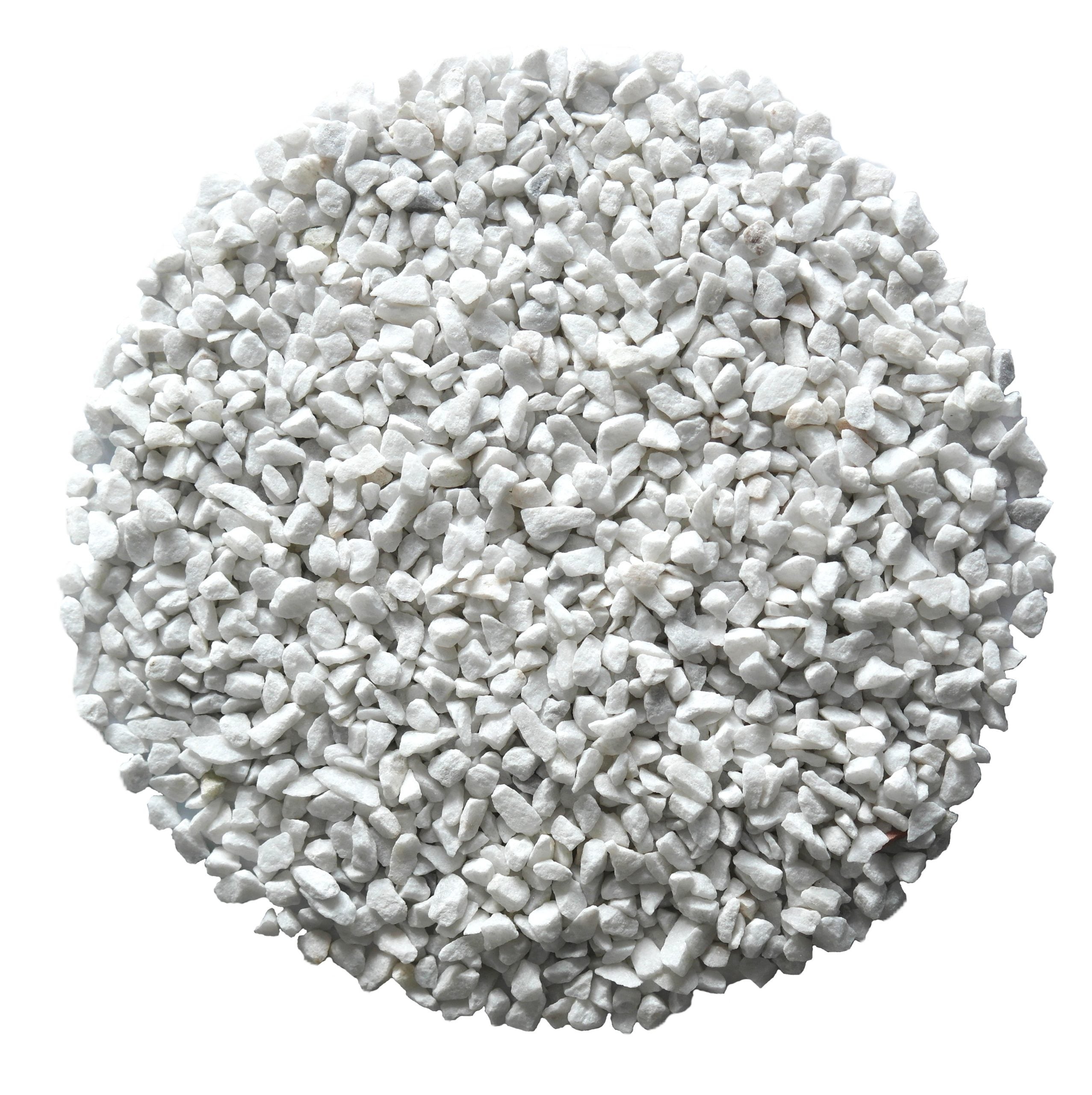Gravillon blanc Carrare 4/6 en sac de 5 L | Leroy Merlin