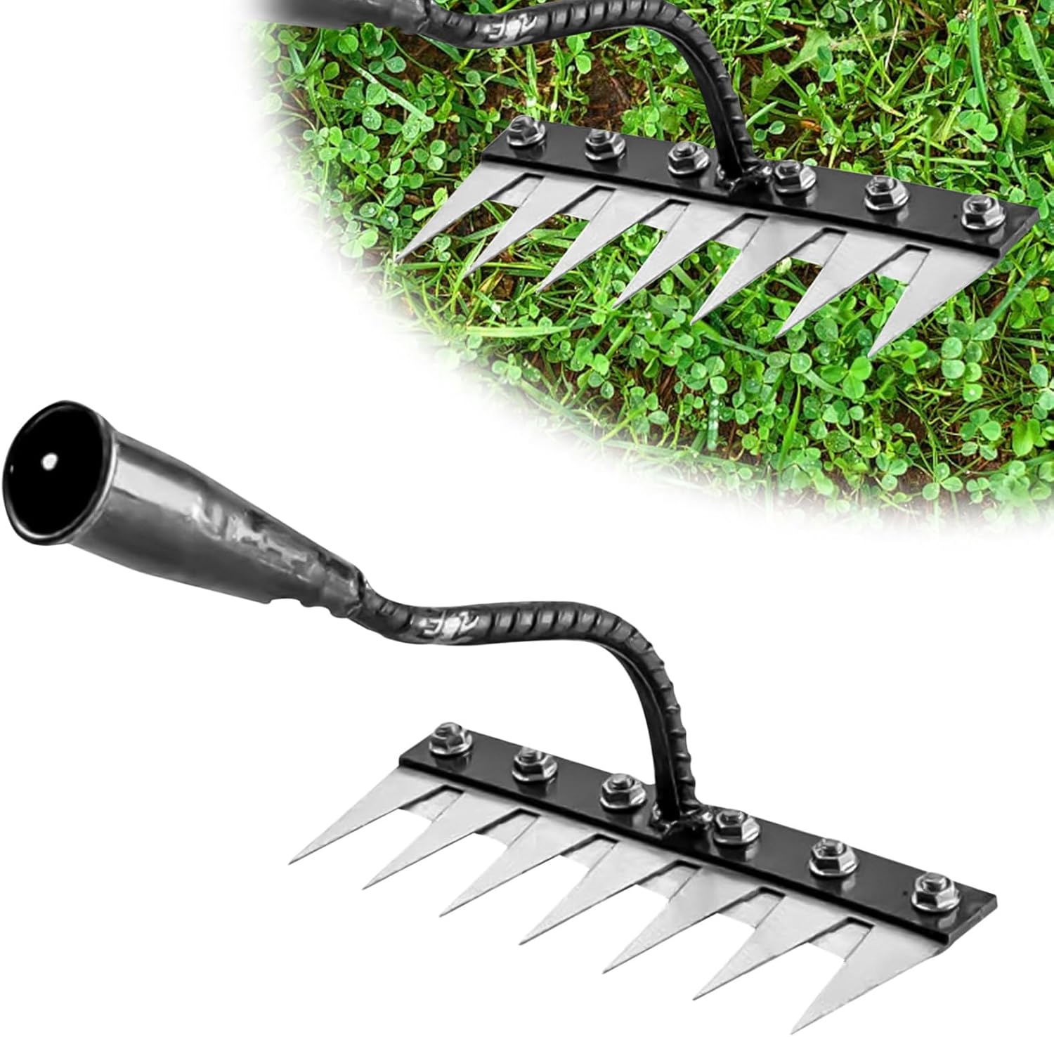 RâTeau De Jardin en Acier Au Carbone Robust - Outil De DéSherbage Et ...