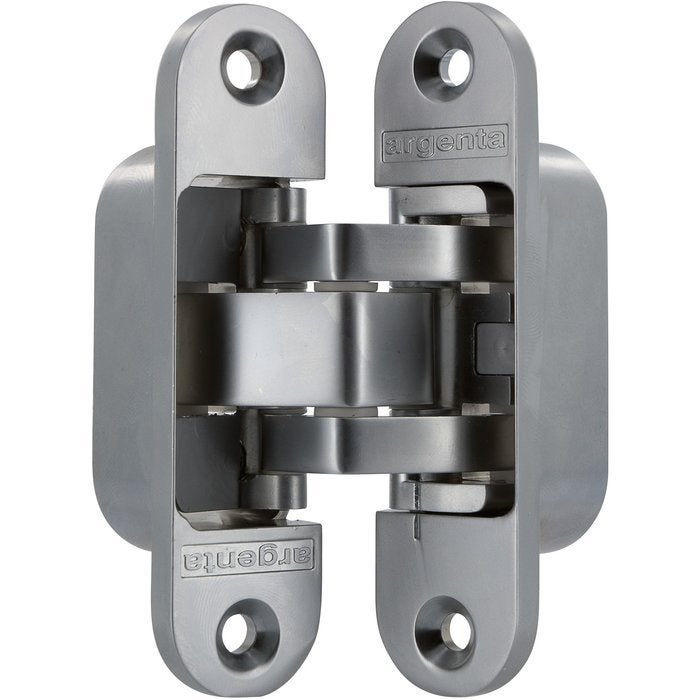 Charnière invisible zamak chromé mat - 111 x 29 mm - Medium - Argenta ...