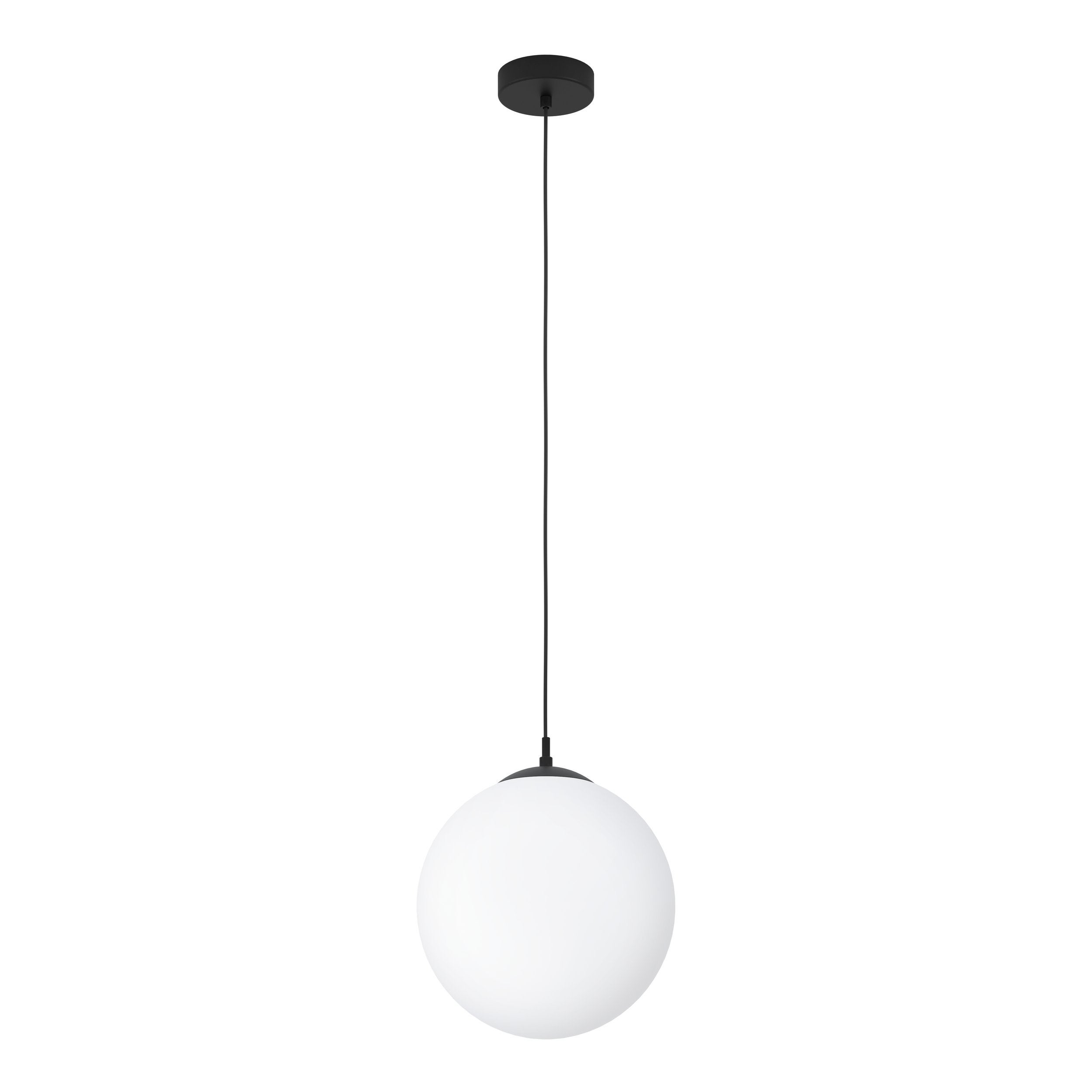 Suspension RONDO 3 E27 1X40W en acier noir D300mm | Leroy Merlin