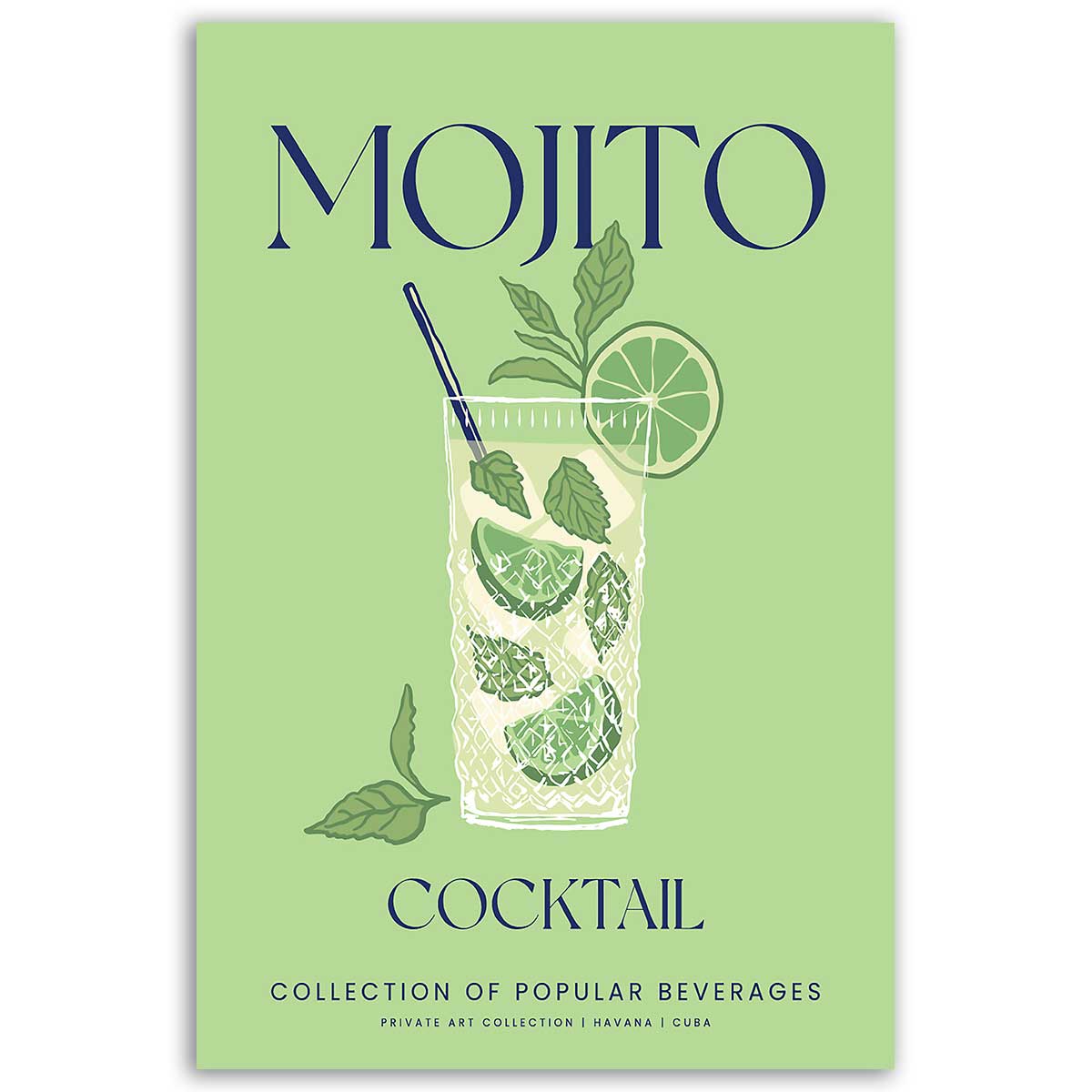 Tableau cocktail Mojito - 40x60cm | Leroy Merlin