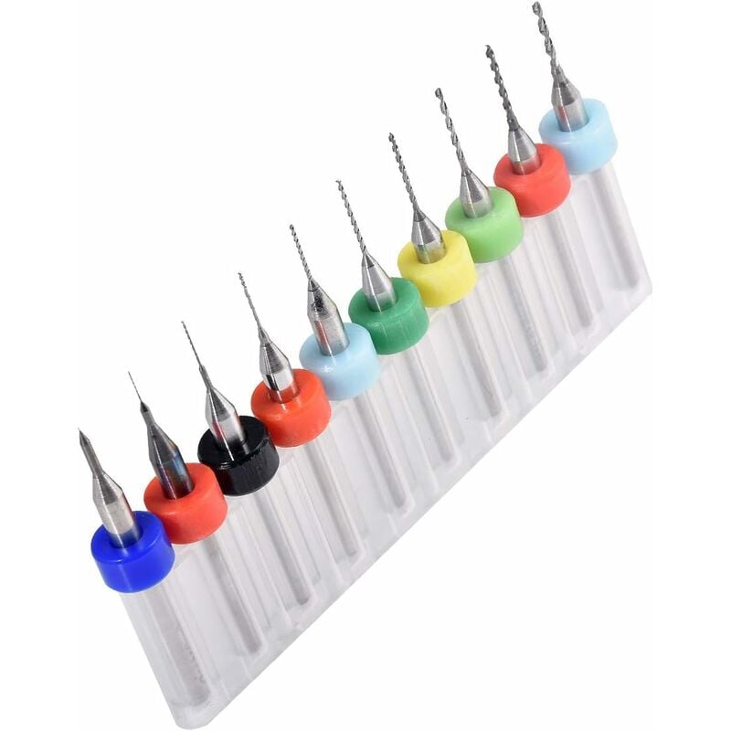 Mini Forets PCB 0.1-1.0mm, Carbure Spirale Flûte Carbure Micro Forets ...