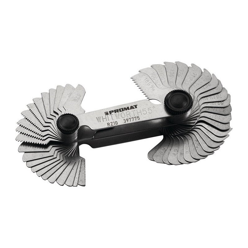 Jauge de filetage M/G 60degr./BSW 55degr. nombre de lames 52 pièces ...