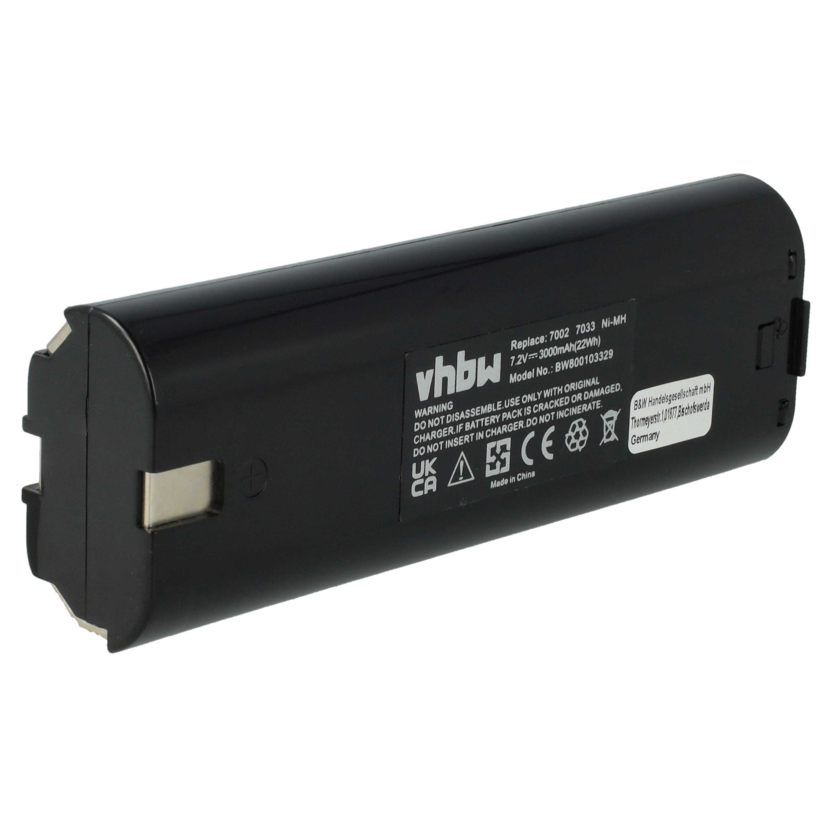 Vhbw 1x Batterie compatible avec Makita ML700 Flashlight, ML701, ML702 ...