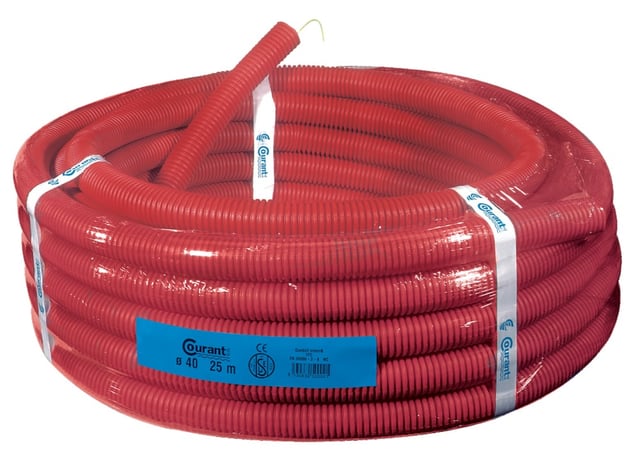 Gaine tpc 90 rouge 100m au meilleur prix | Leroy Merlin