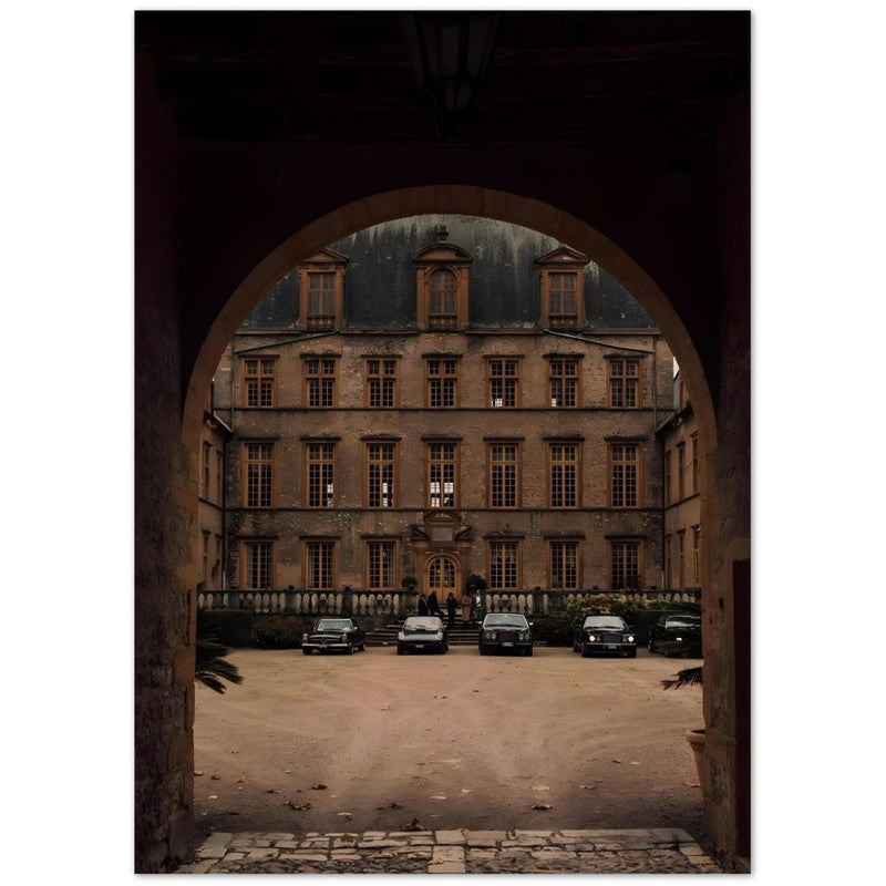 Poster cour intérieure 50x70 cm marron lifestyle décoration murale ...