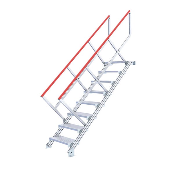 Scala a gradini per soppalco industriale - Altezza raggiung. : 2.73m ...