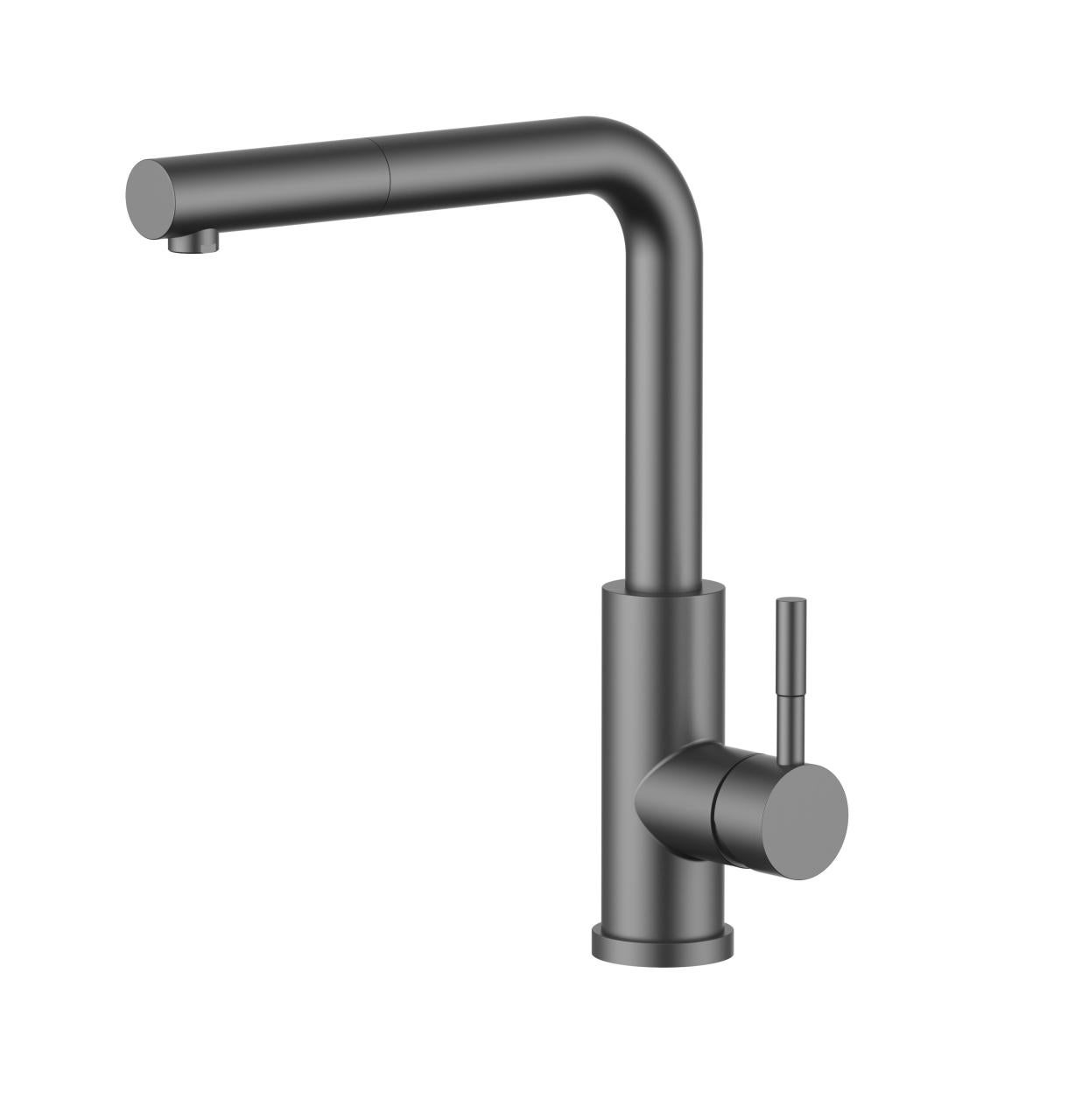Pure.Sink Elite Steel Spark-S robinet de cuisine PVD Gun Metal avec bec ...