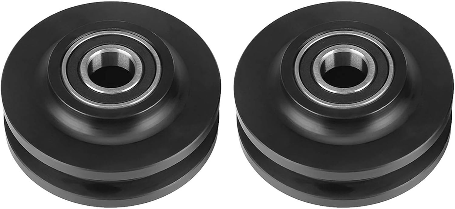 2 pièces roue de porte de grange coulissante, roulement à rouleaux de ...