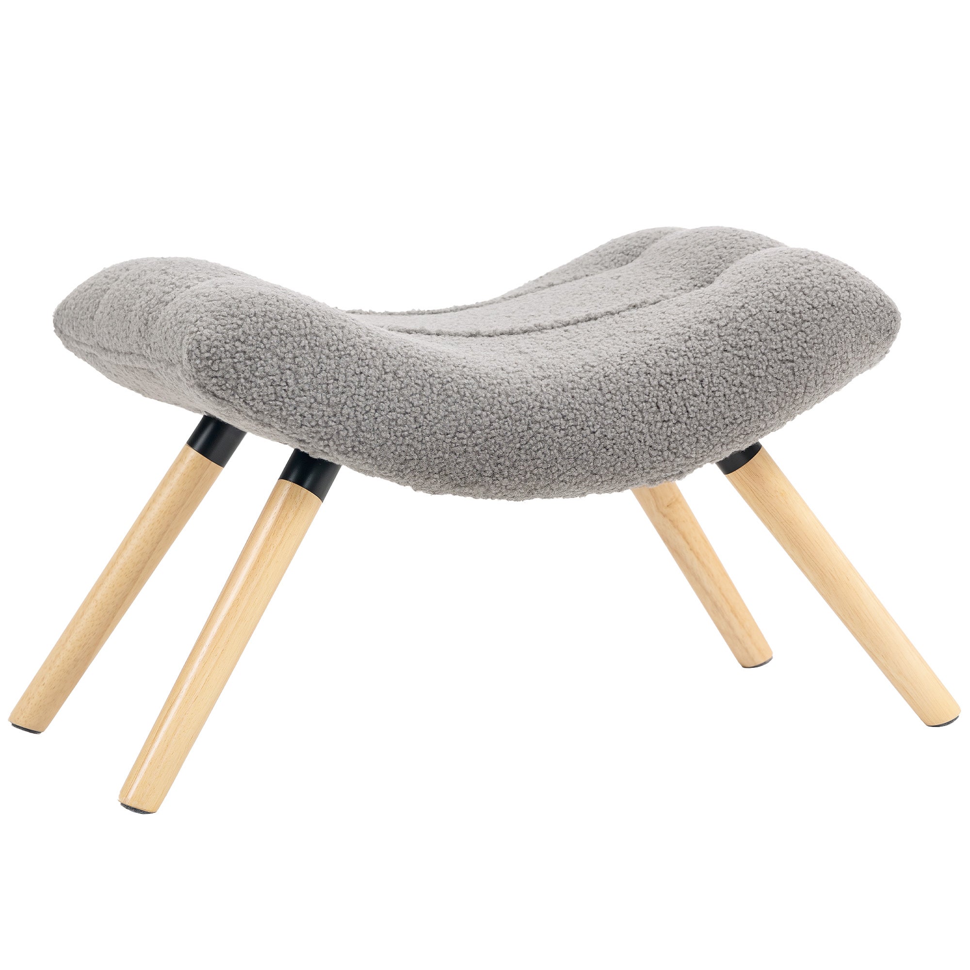 Repose pied salon polaire berbère (100 % polyester) HOMCOM | Leroy Merlin